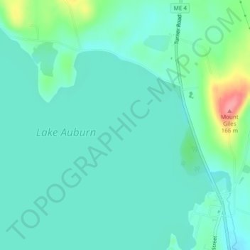 Topografische kaart Bird Poop Island, hoogte, reliëf